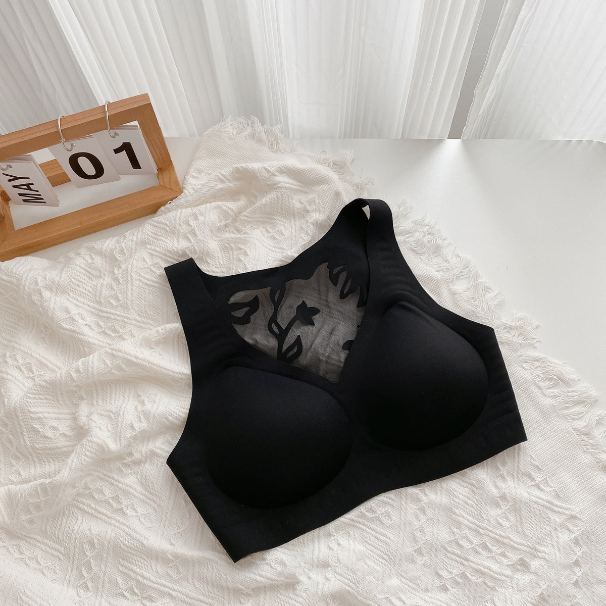 Women's Seamless Deep V Hollow Vest Bra – Shoesmama